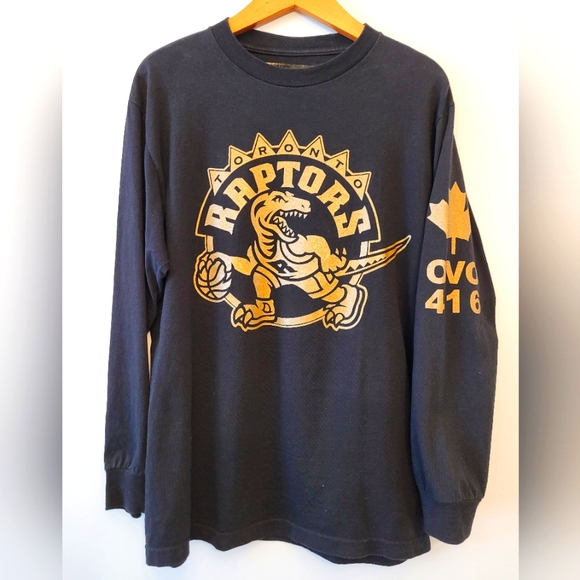 OVO | Shirts | Ovo X Toronto Raptors 24 Limited Edition Black Gold Long ...